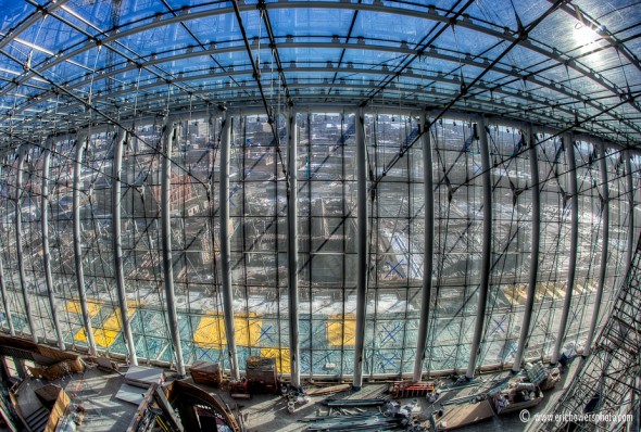 The Grand Lobby in the Kauffman Center - under construction - Eric ...