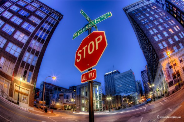 Downtown KC - Library District Fisheyes - Eric Bowers Photoblog