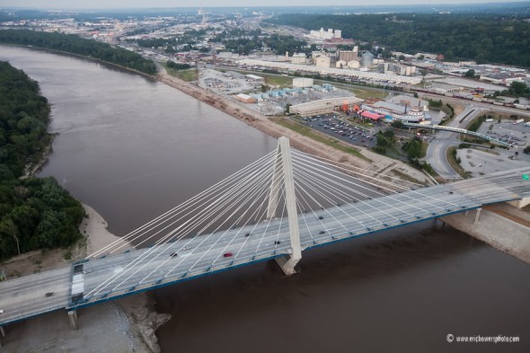 Kit Bond Bridge Aerial Photos Over The Missouri River - Eric Bowers ...
