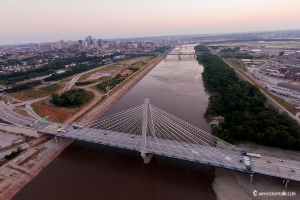 Kit Bond Bridge Aerial Photos Over The Missouri River - Eric Bowers ...