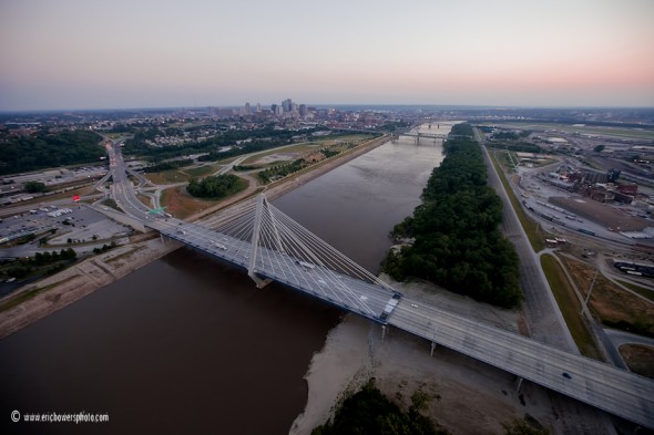 Kit Bond Bridge Aerial Photos Over The Missouri River - Eric Bowers ...